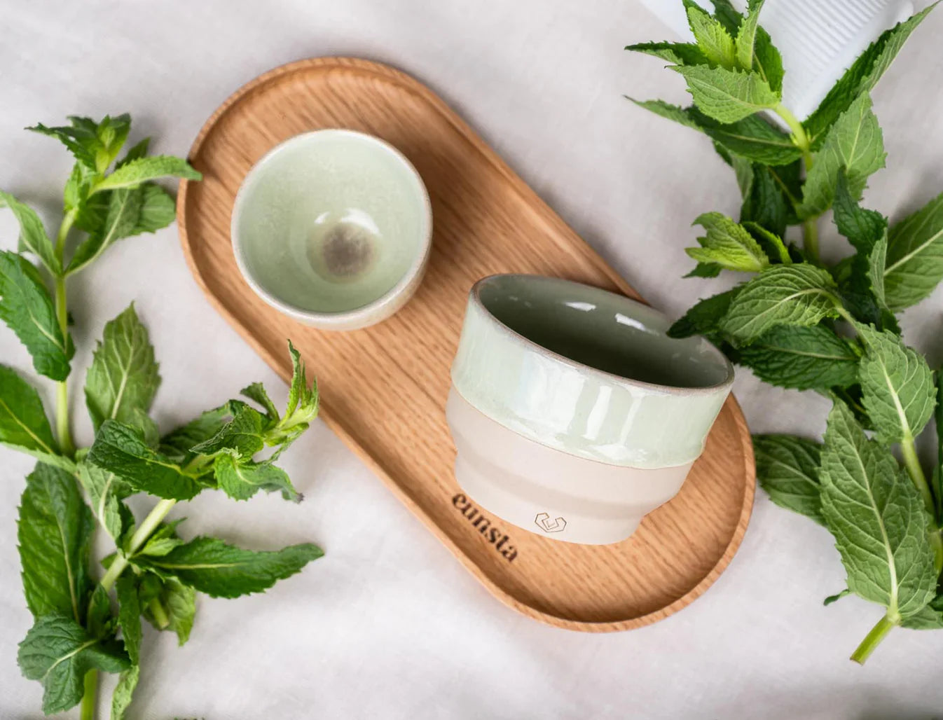 hard clay stoneware cups – Handmade in Germany – La Barista
